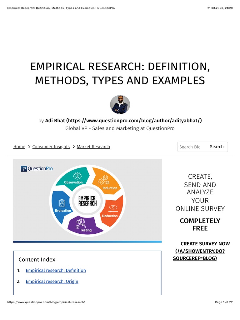Empirical Research: Definition, Methods, Types and Examples ...