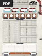 AD&D 2nd Edition Character Sheet | PDF | Role Playing Games | Leisure