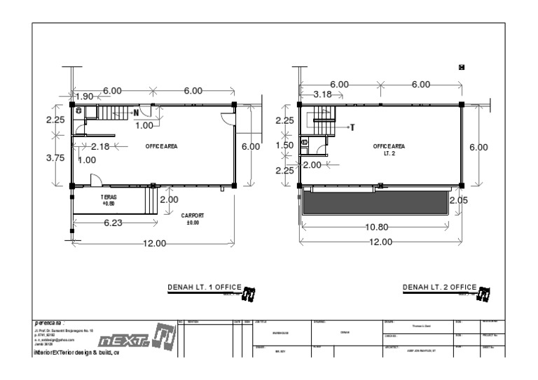 Denah Lt. 2 Office Denah Lt. 1 Office | PDF