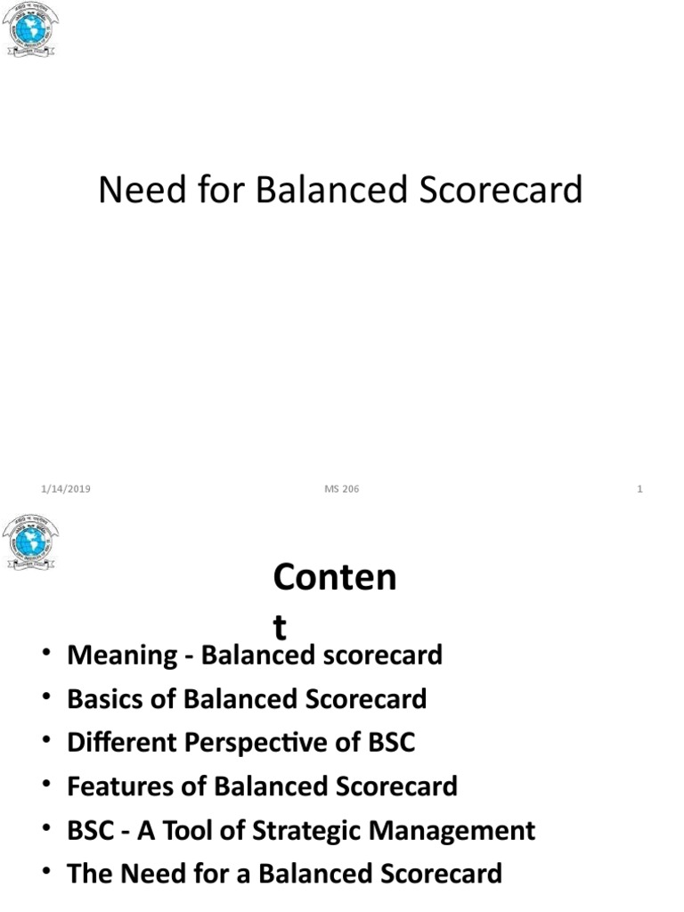 Importance of Balanced Scorecard in Strategy | PDF | Strategic ...