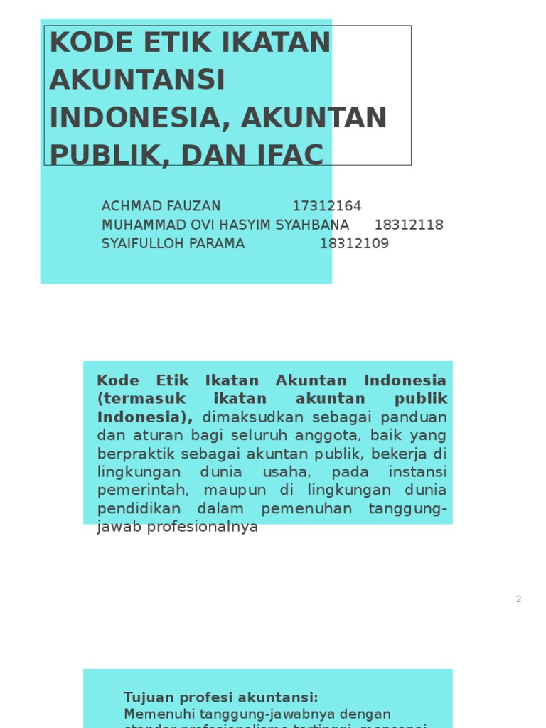 Iai Iapi Ifac Pdf Karier Perkembangan Bisnis
