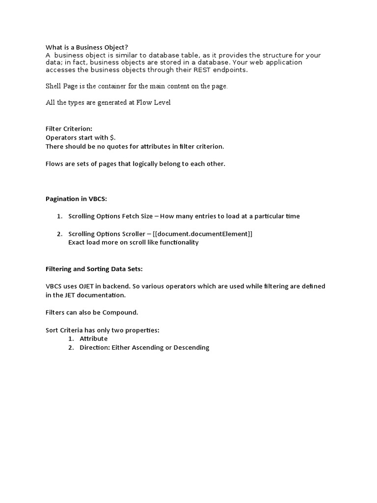 Vbcs Notes Learning Path Pdf