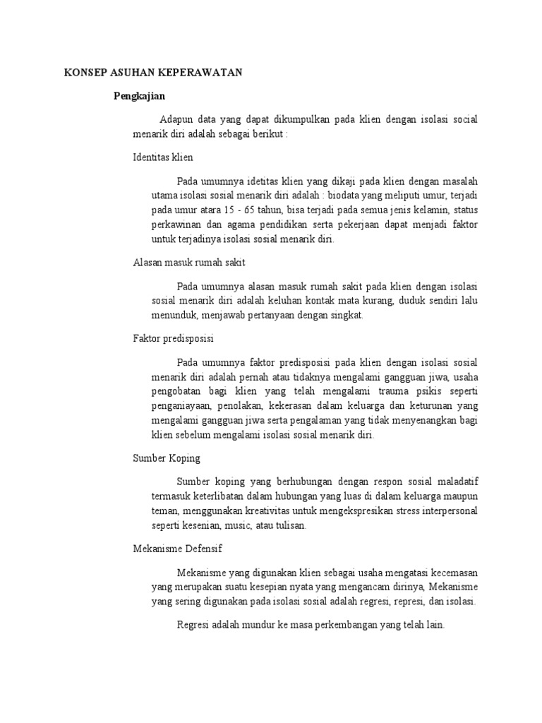 Konsep Askep Isos | PDF