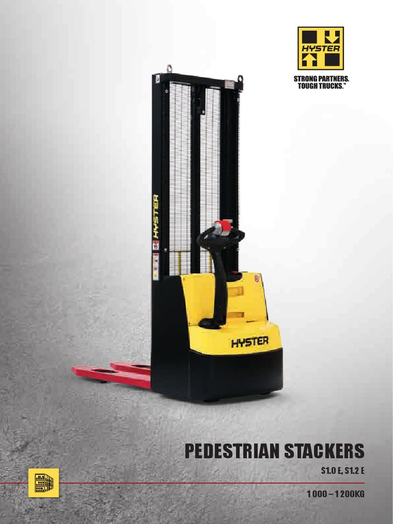Pedestrian Stackers: 1 000 - 1 200KG S1.0 E, S1.2 E | PDF | Trademark ...