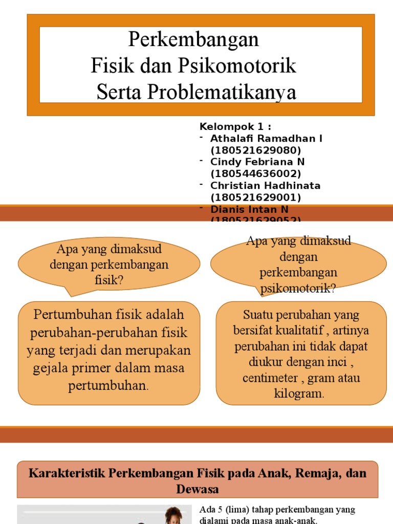Perkembangan Fisik Dan Psikomotorik | PDF
