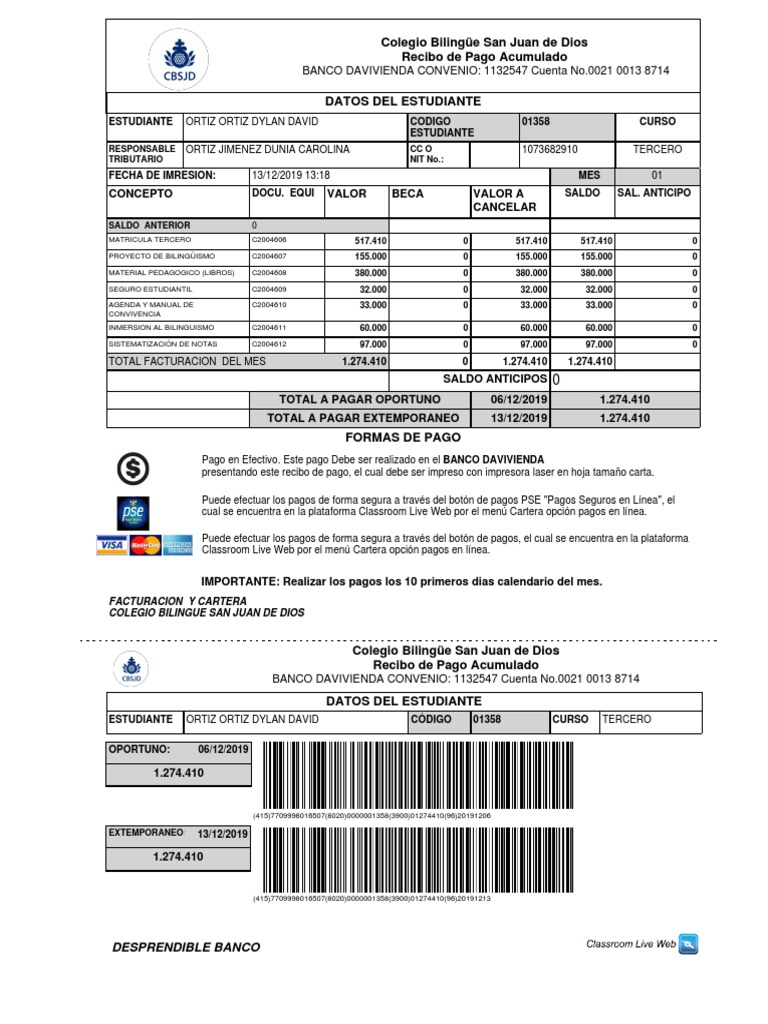 Formato de Pago | PDF
