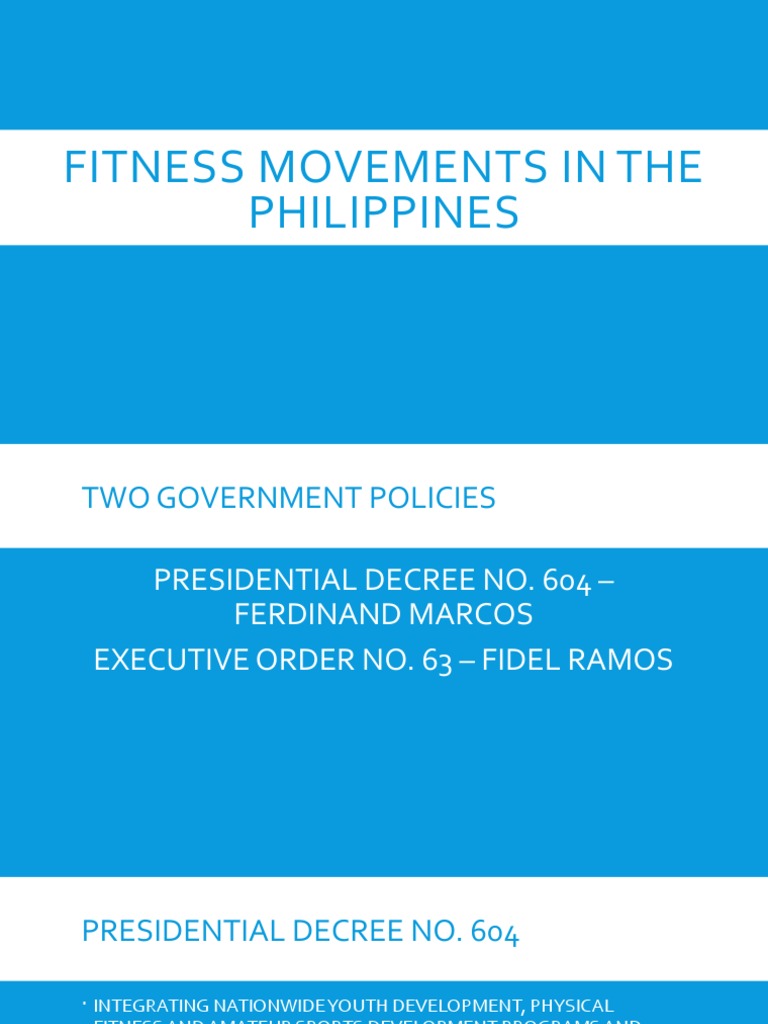 Fitness Movements in The Philippines | PDF