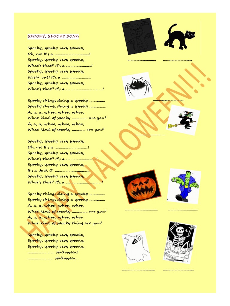 Spooky Halloween Song Lyrics | PDF
