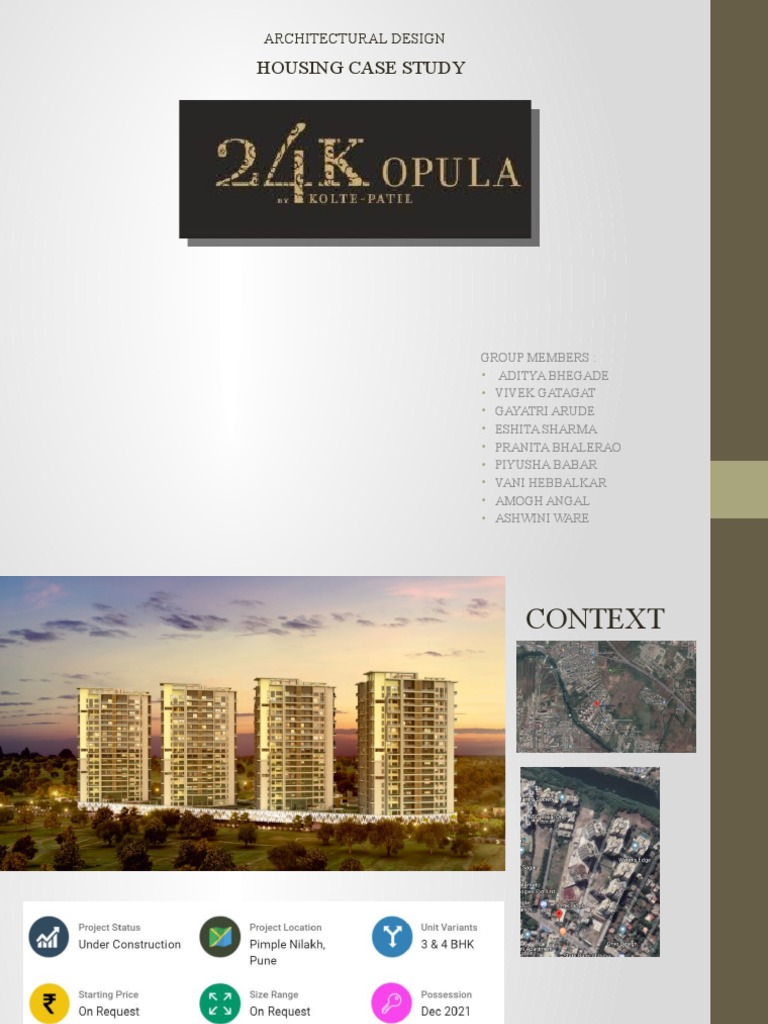 Housing Case Study: Architectural Design | PDF