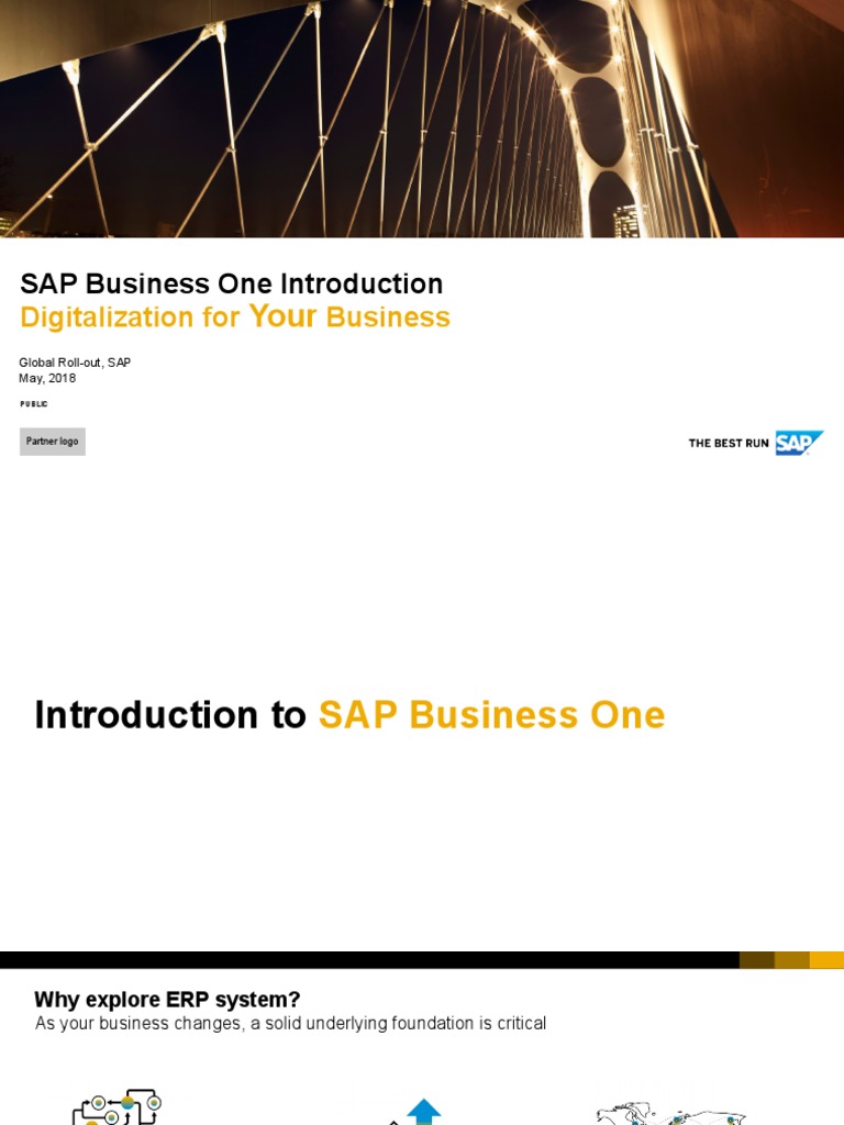 Introduction To SAP Business One | PDF | Sap Se | Cloud Computing