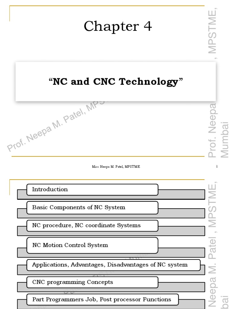 A Comprehensive Overview of Numerical Control and Computer Numerical Control Systems ...