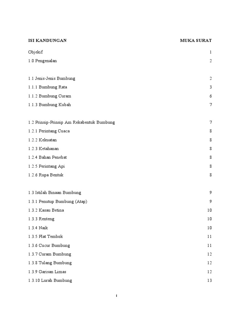 Struktur Bumbung | PDF