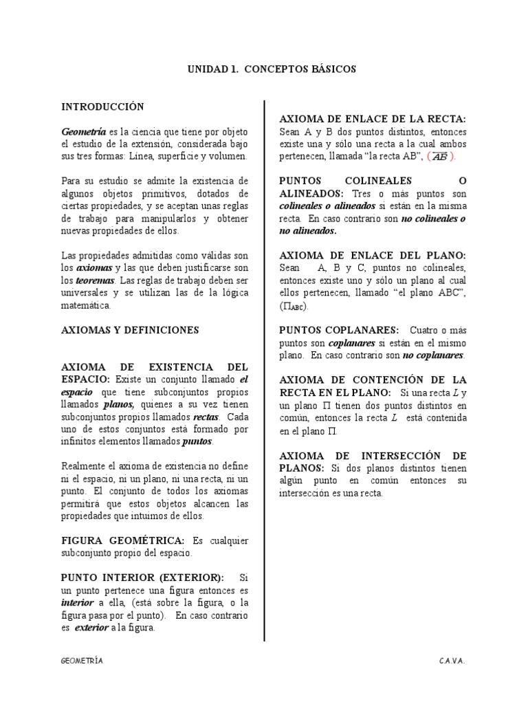 1 Elementos B Sicos | PDF | Geometria plana) | Perpendicular
