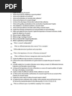 PHD Course Work Exam Question Paper | PDF | Doctor Of Philosophy | Science