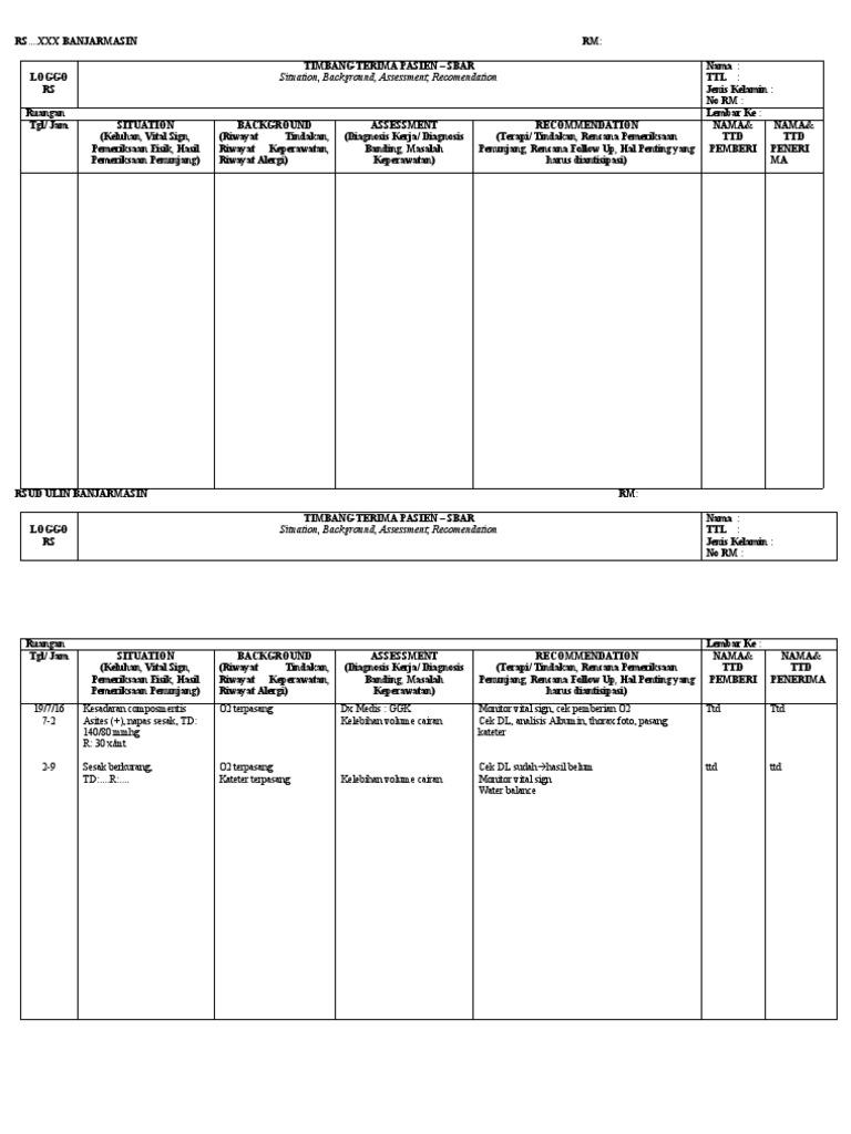 Format Timbang Terima Sbar | PDF