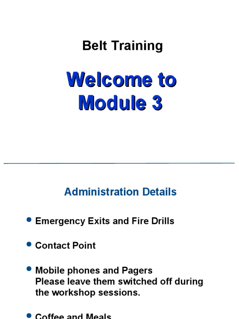Black Belt Training - Module 3 - Day 1 | PDF | Experiment | Brainstorming