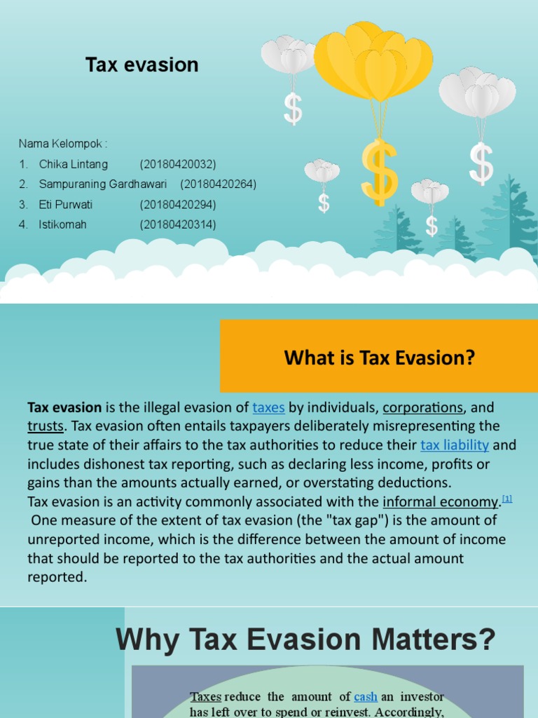 Tax Presentation - Eti Purwati - 20180420294 - A | PDF | Tax Evasion | Taxes