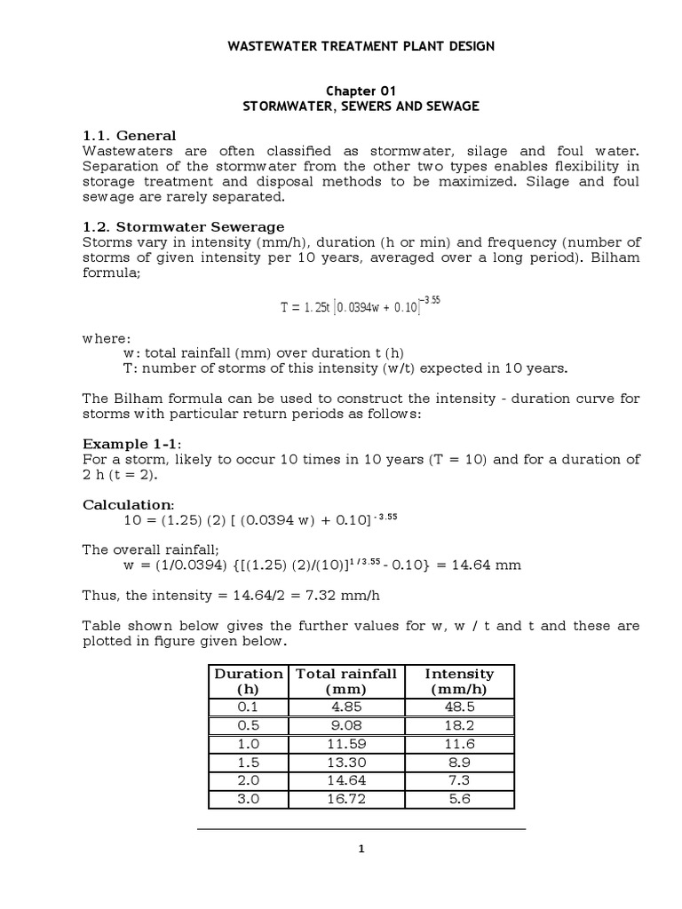 Wastewater Treatment Plant Design | PDF | Sanitary Sewer | Wastewater
