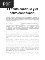 Delitos, Instantaneos, Permanentes y Continuados | PDF | Homicidio ...