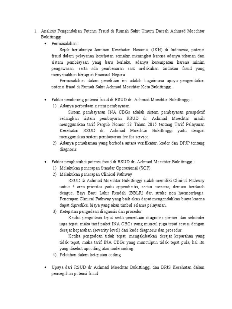 Contoh Kasus Fraud | PDF