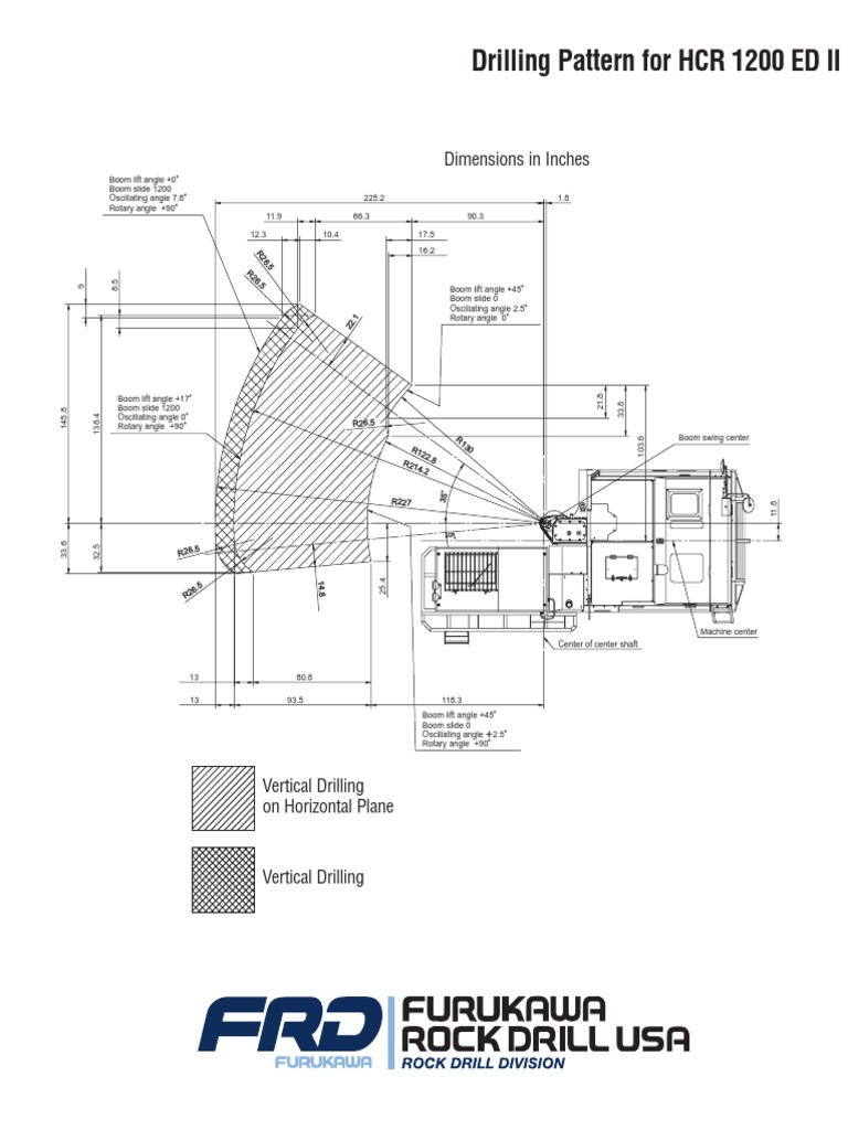 HCR 1200 ED II Drilling Patterns | PDF | Geometric Measurement | Geometry