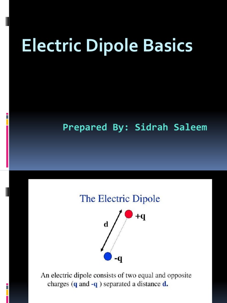 Electric Dipole Basics: Prepared By: Sidrah Saleem | PDF