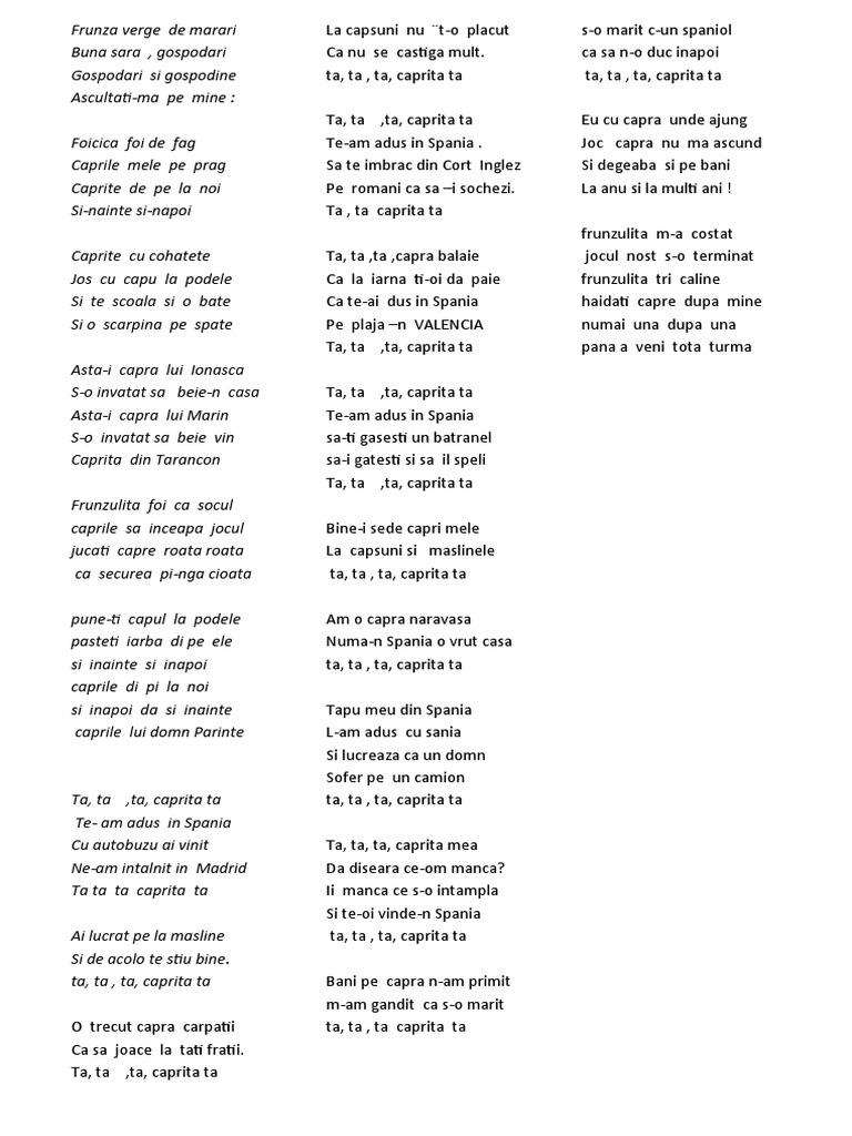 Ta., Ta Ta Caprita Ta | PDF
