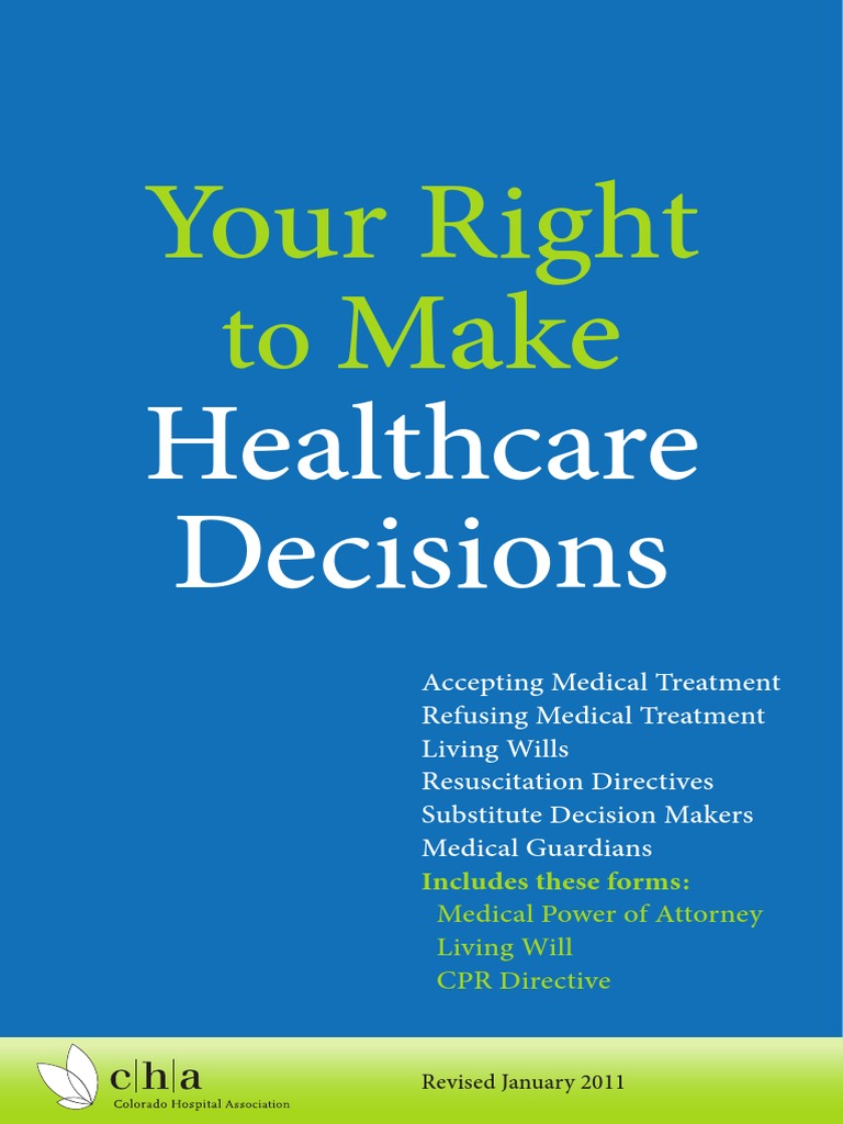 Living Wills Guideline and Your Right To Make Medical Decisions | PDF ...