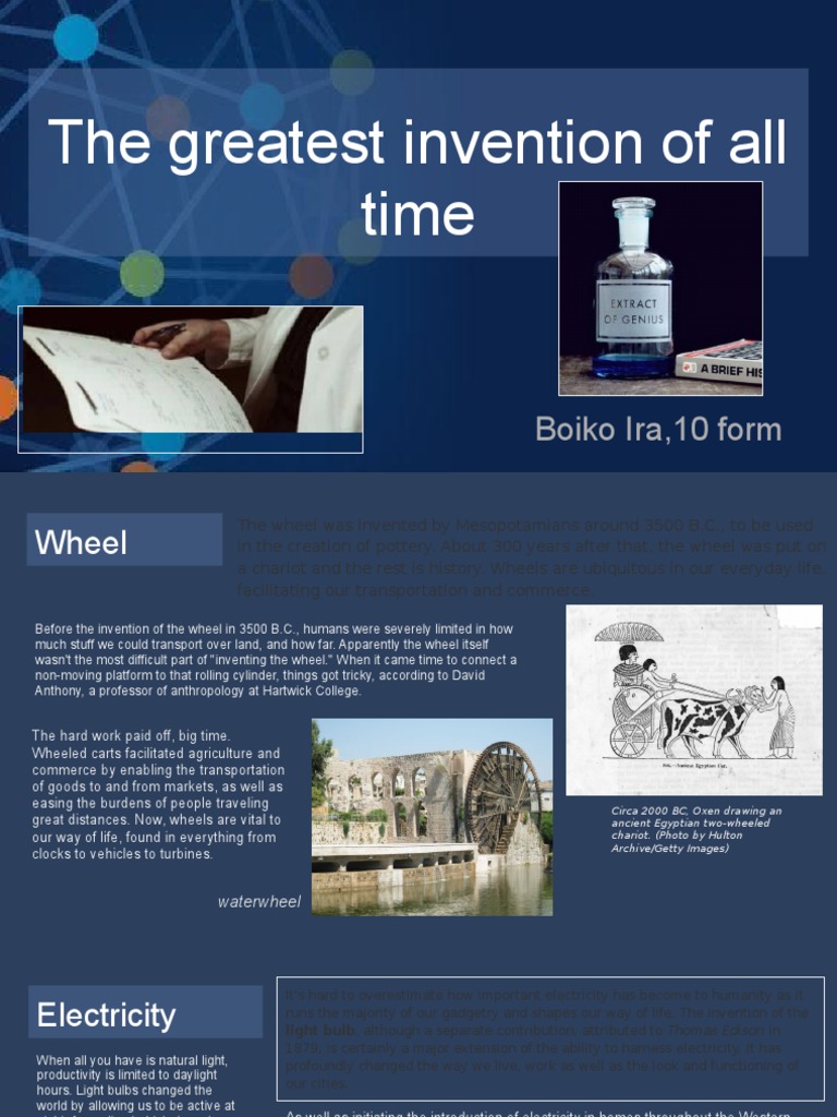 The Greatest Invention of All Time | PDF | Telephone | Penicillin