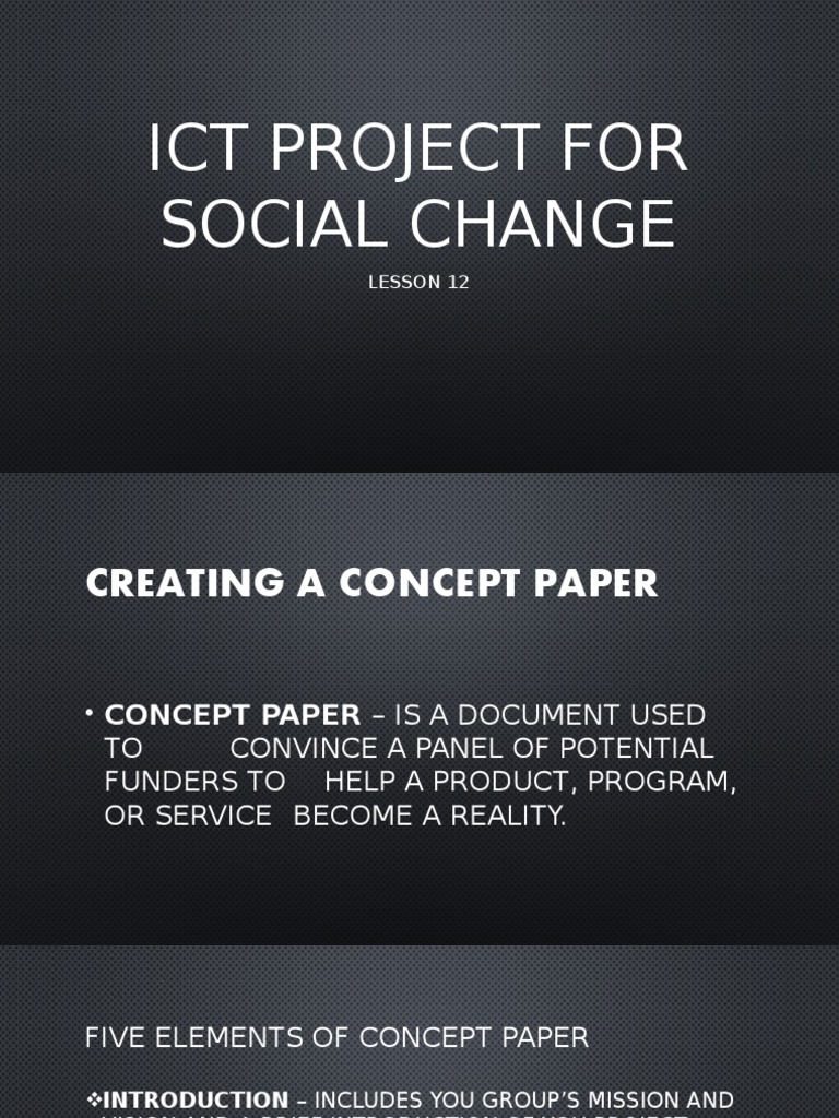 Ict Project For Social Change: Lesson 12 | PDF | Art