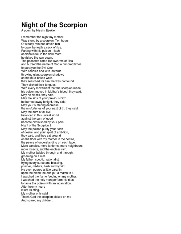 Night of the Scorpion