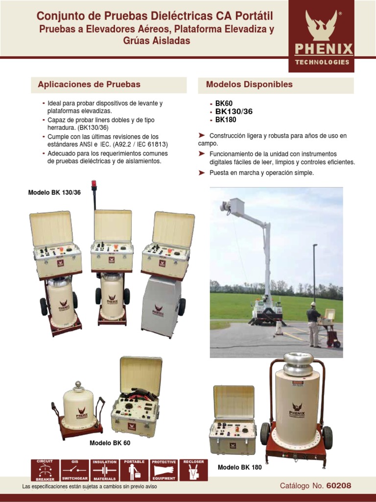 Aerial Lift Test Sets (Espanol) | PDF | Bienes manufacturados | Fuerza