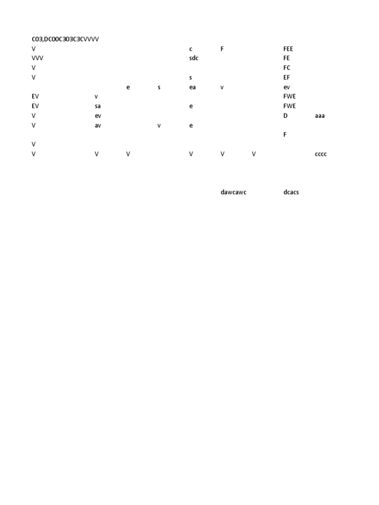 C03, DC00C303C3CVVVV V C F FEE VVV SDC FE V FC V S EF e S Ea V Ev EV V ...