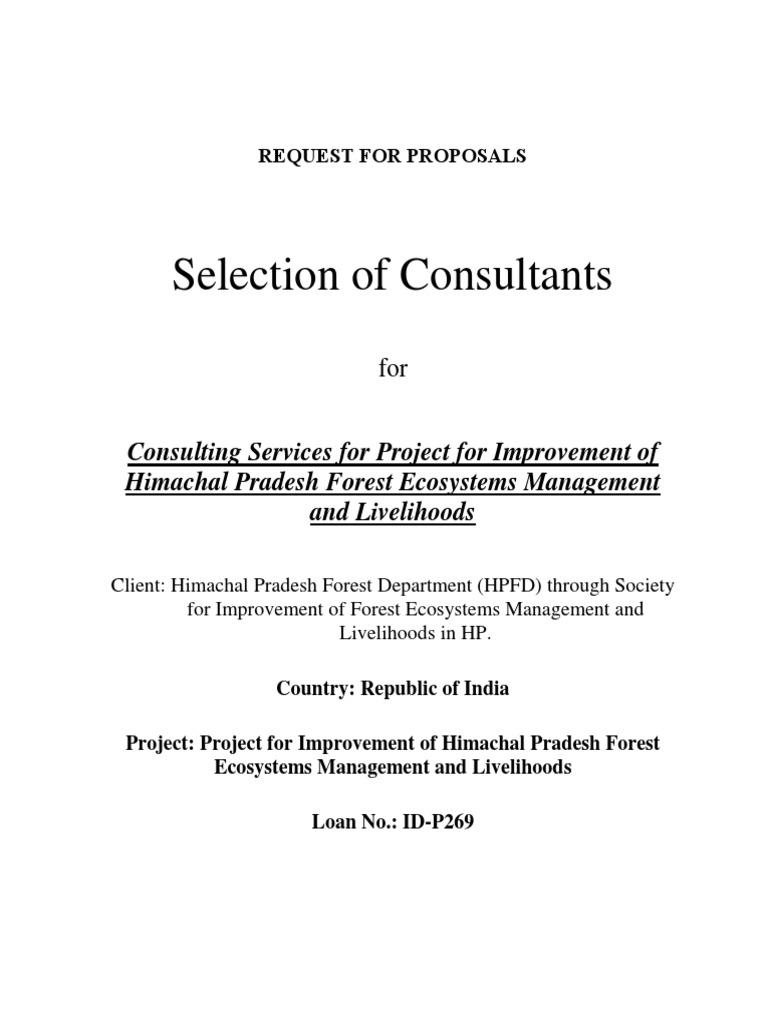 RFP For PMC JICA PDF | Download Free PDF | Joint Venture | Consultant