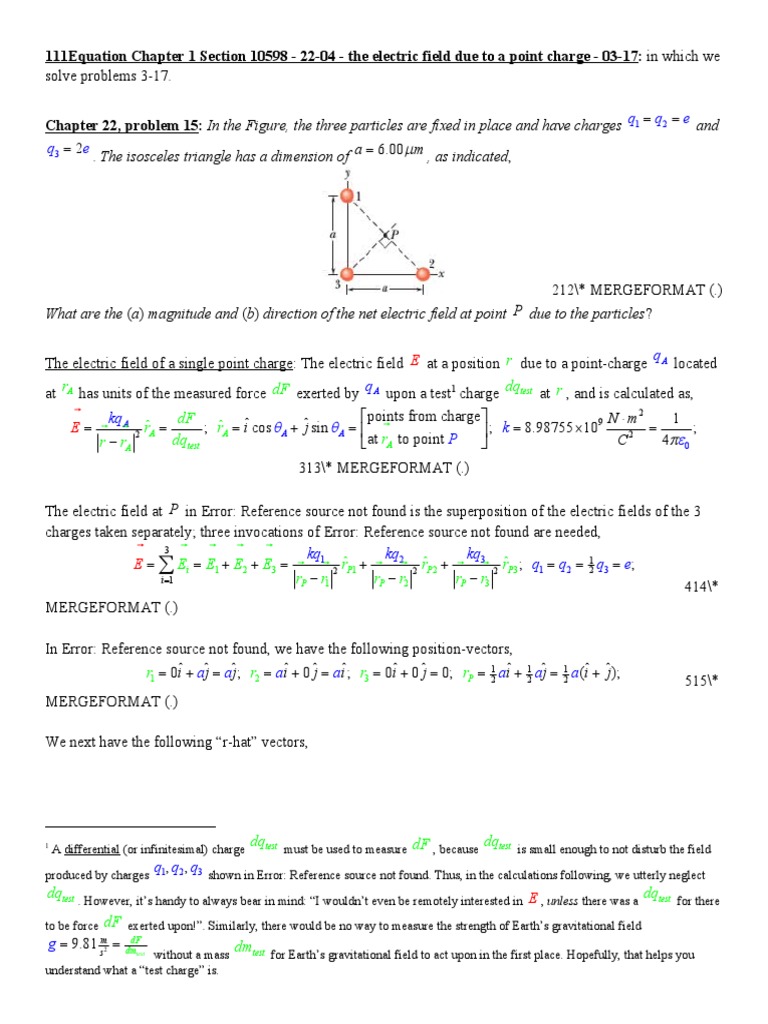 0598 - 22-04 - The Electric Field Due To A Point Charge - 03-17 | PDF ...