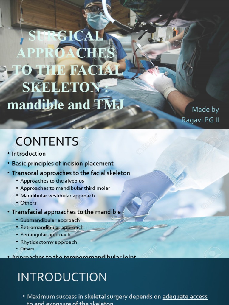 Surgical Approaches To The Facial Skeleton: Mandible and TMJ | PDF ...