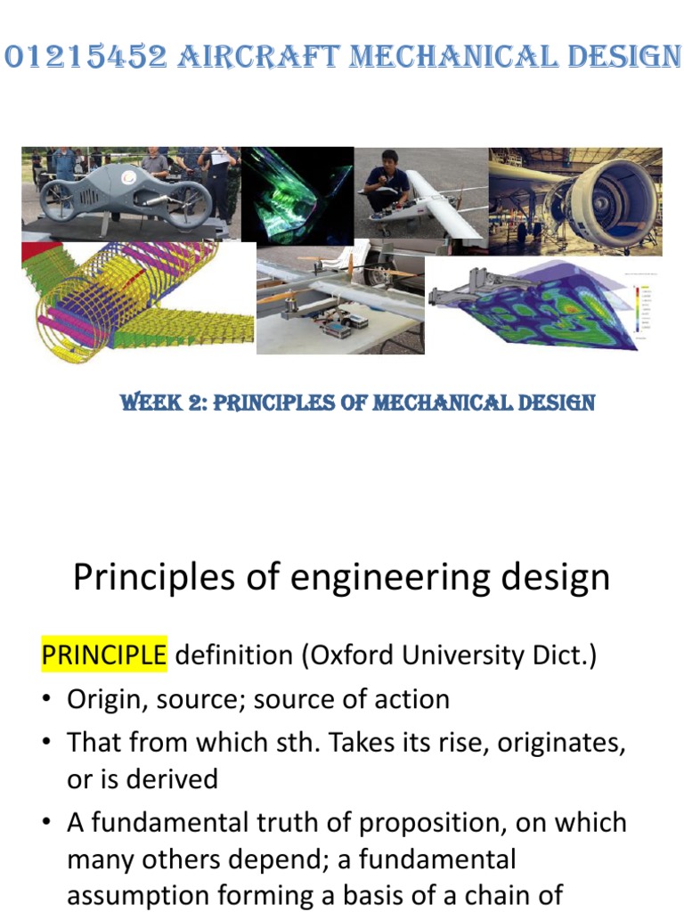 Aircraft Mechanical Design Principles | PDF | Design | Machines