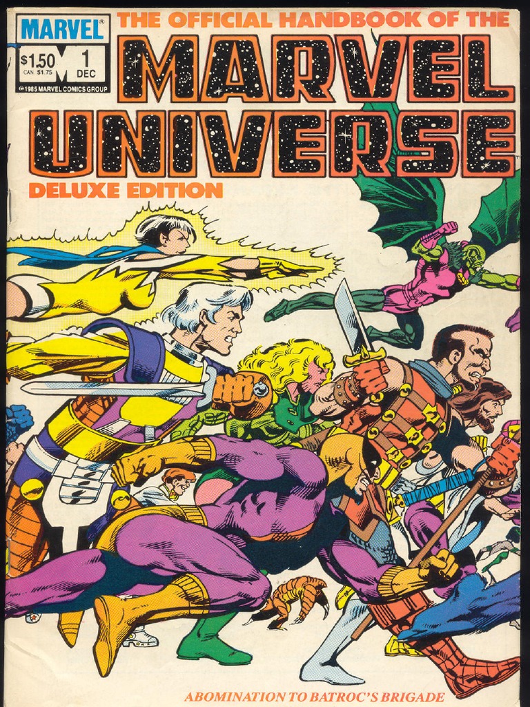 Marvel - Official Handbook of The Marvel Universe (Deluxe Edition ...