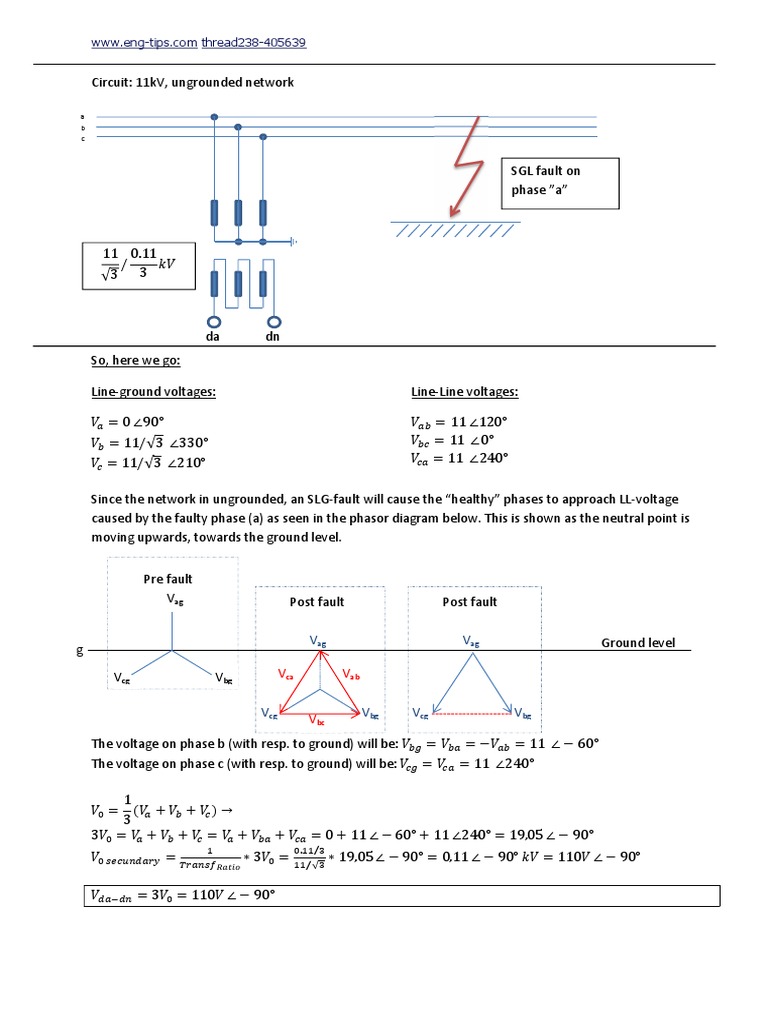 Analyzing Broken Delta Transformer Faults | PDF | Physical Quantities ...
