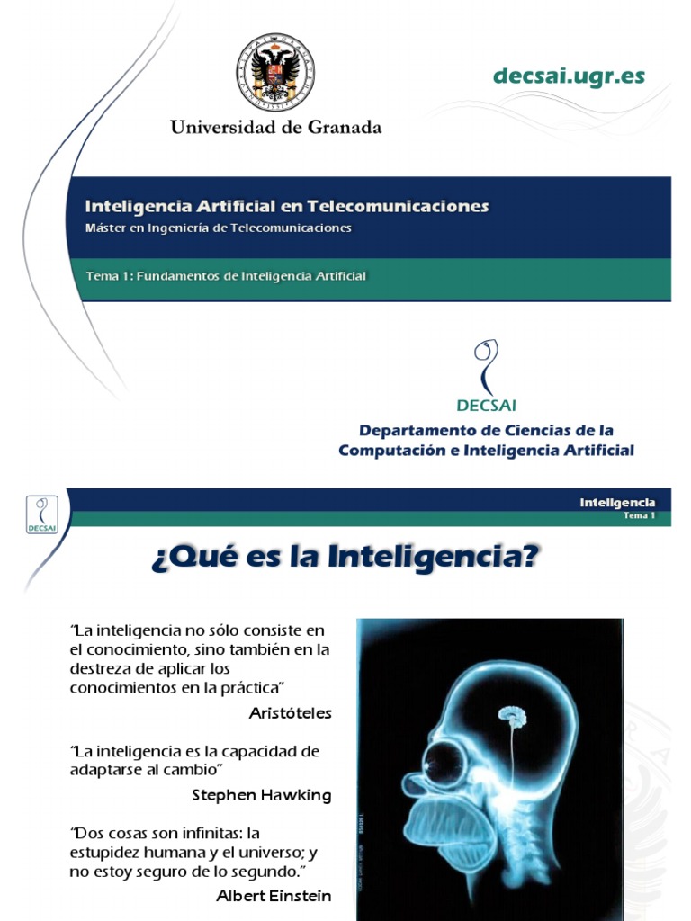 Tema 1. Fundamentos de La IA | PDF | Inteligencia artificial ...
