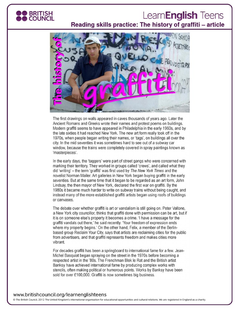 The History of Graffiti - Article 1 PDF | PDF