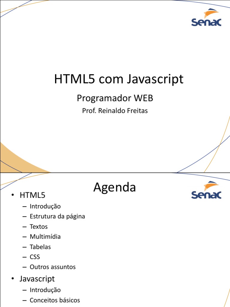 HTML5 Com Javascript - V4 | PDF | Html | Folhas de estilo em cascata