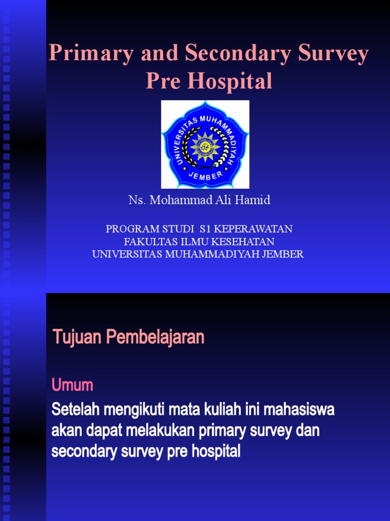 EN Primary Survey | PDF | Human Diseases And Disorders | Clinical Medicine