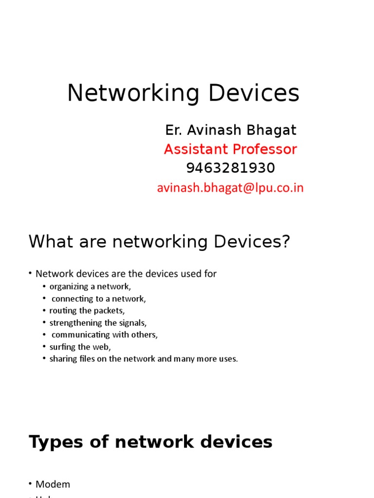 Lec 15networking Devices | PDF | Network Switch | Osi Model