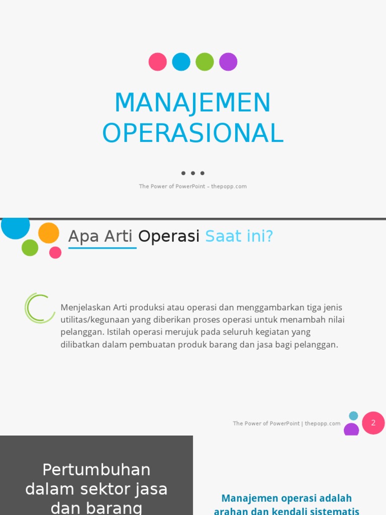 12 Manajemen Operasional Presentasi Mahasiswa | PDF