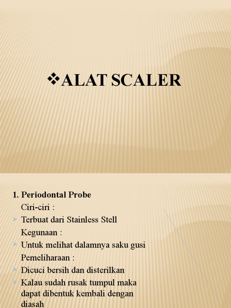 Alat Scaler + TAF | PDF