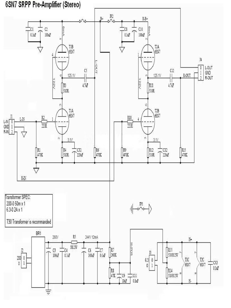 Analog Metric 6SN7 SRPP PDF | PDF