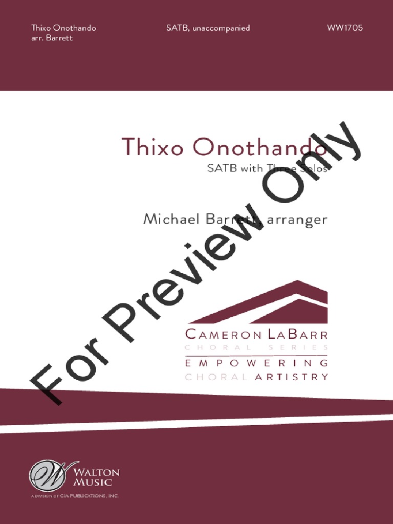 Thixo Onothando | PDF