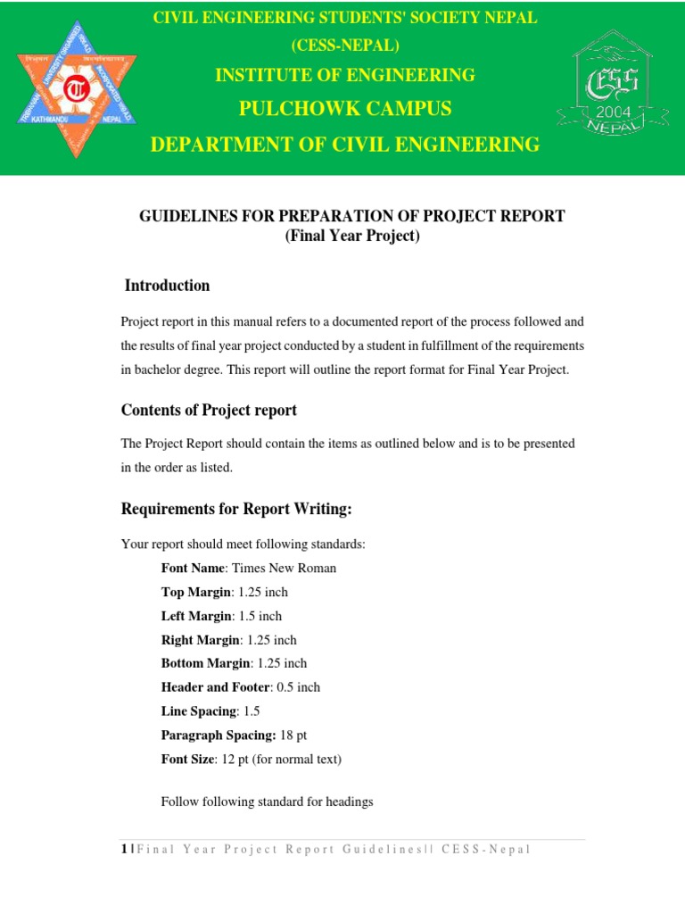 Pulchowk Campus Department of Civil Engineering | PDF | Civil ...