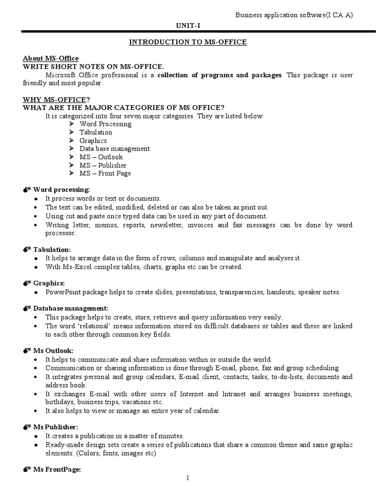 Business Application Software | PDF | Menu (Computing) | Computer Keyboard